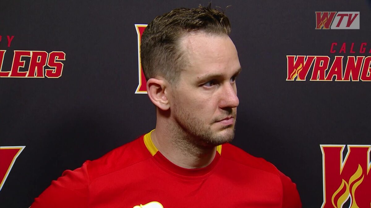 Postgame - Brett Sutter - 03.29.2023 - Calgary Wranglers
