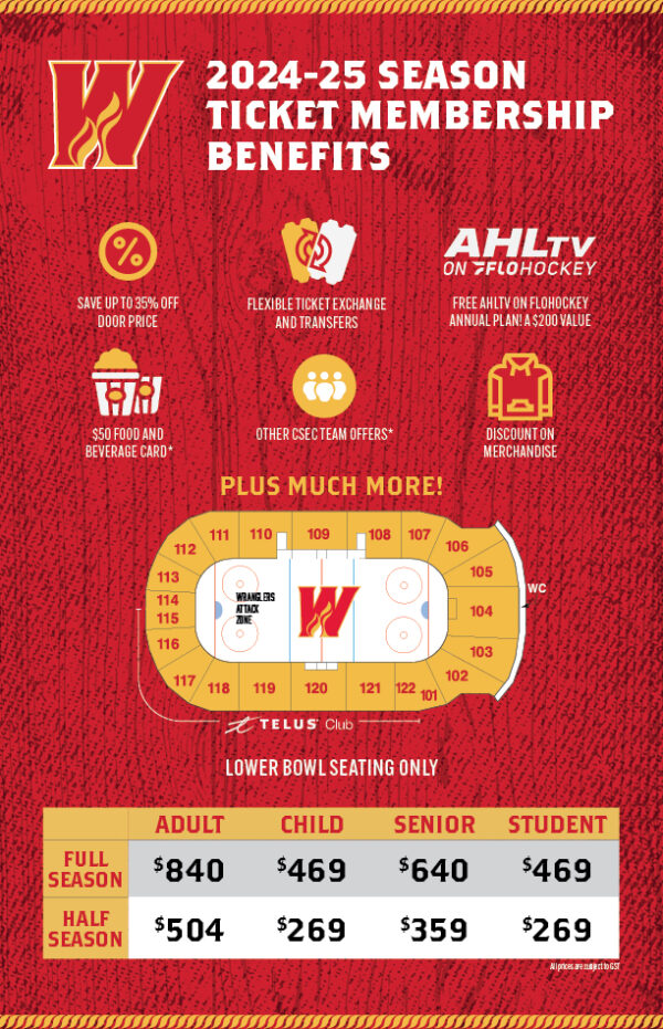 Season Tickets - Calgary Wranglers